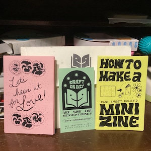 Choose 4 Zines Illustrated Mini Zine Bundle - Etsy