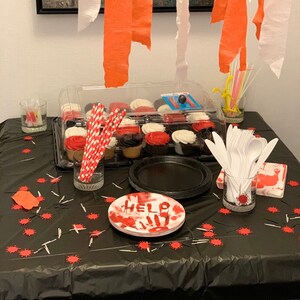 Blood Splatter Confetti, Murder Mystery Confetti, Friday the 13th Party ...