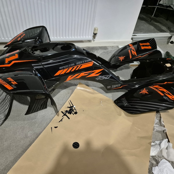 Yamaha Raptor 660 Kit Graphics Decals Stickers Atv Wrap Quad All Year ...