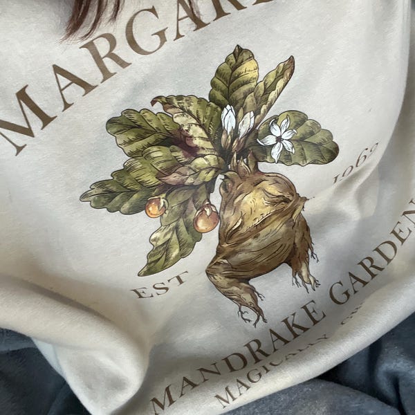 Custom Mandrake Garden Magically Grown Sweatshirt, Wizard Sweatshirt ...