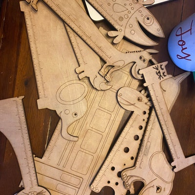 Ruler Templates Set for Laser Cut Files Cnc Router Plans Centimeters ...