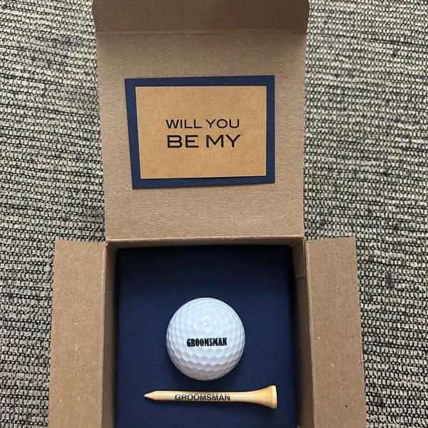 Groomsmen Proposal, Golf Ball Proposal, Groomsmen Golf Gift, Best Man ...
