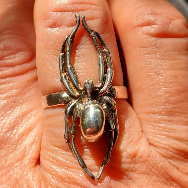 Spider Ring in Sterling Silver, All Sizes Are Available, Darkening ...