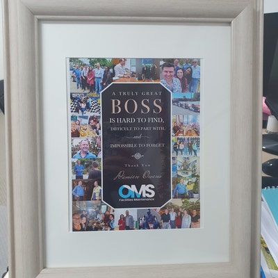 Boss Birthday Gift, Boss Photo Collage, Boss Gift, Boss Present, Boss ...
