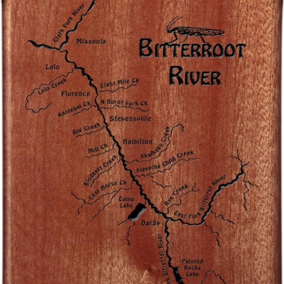 RIVER MAP POSTERS Custom 16x20 Original Stonefly Studio - Etsy