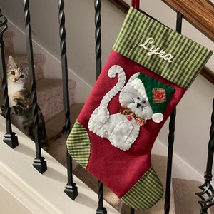 Tabby Cat Stocking Tabby Cat Christmas Stocking Stocking for - Etsy