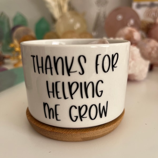 Your Custom Text Succulent Planter, Small Planter, Ceramic Planter Pot ...