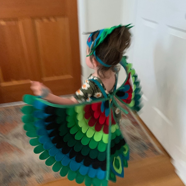 Hummingbird Costume // 3 Pc Set // Mask, Wings & Tail // Hummingbird ...