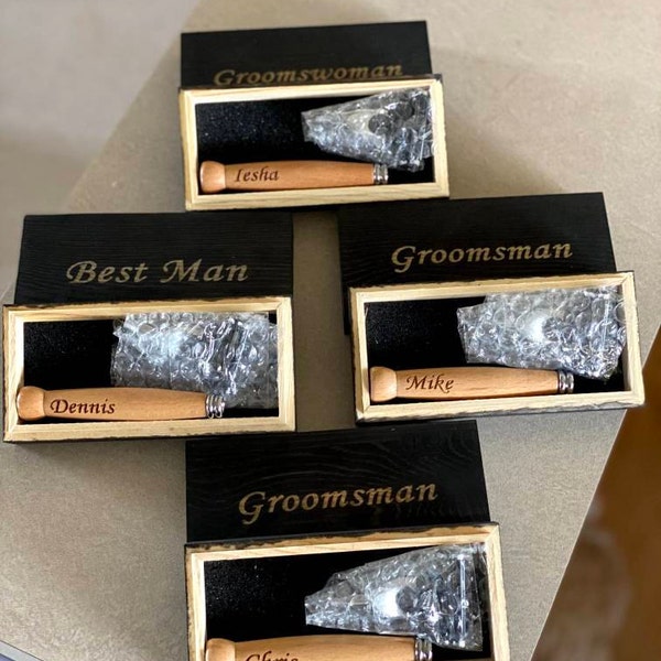 Personalized Wood Razor, Groomsmen Gifts, Groomsmen Proposal, Best Man ...