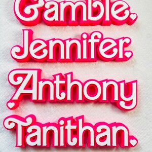 Custom Fashion Doll Style Name Sign Personalized Gift for Girl Kid Room ...