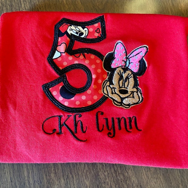 Cute Minnie Mouse Face Machine Embroidery Design, 4x4 and 5x7 Hoop ...