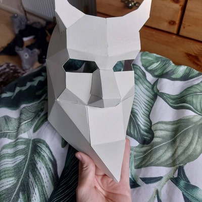 ORC Mask Make an Orc Mask From Card With This PDF Download - Etsy