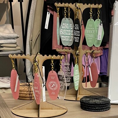 Keychain Display Stand Digital File 3 Designs Ai SVG PDF Laser Cut ...