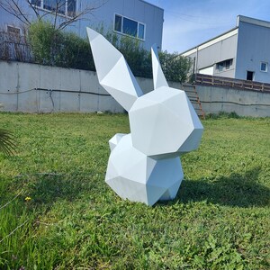 Papercraft Rabbit Sculpture, Bunny Papercraft, Papercraft Animals, DIY ...