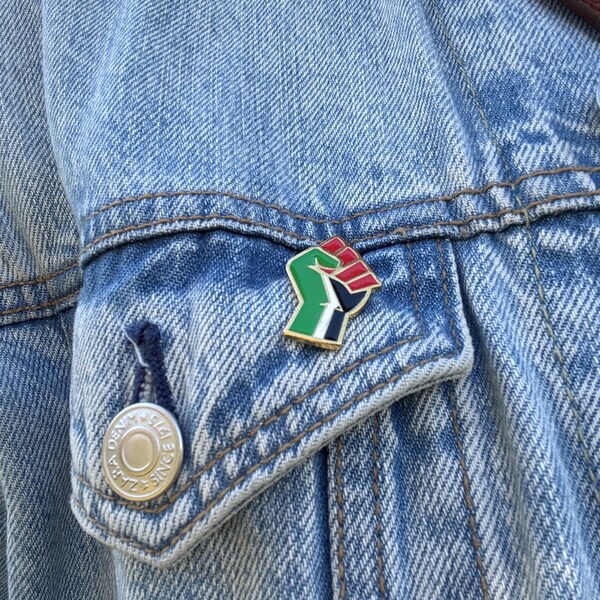 Palestine Embroidery Jacket - Sea Through Black Jacket - Cover up ...