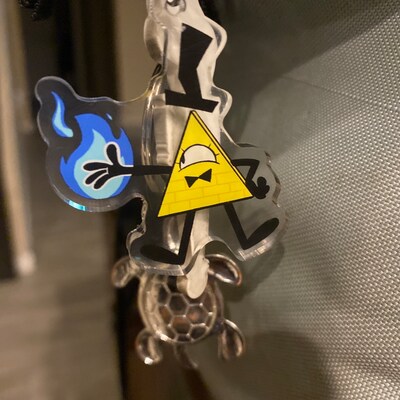 Bill Cipher Keychain - Etsy