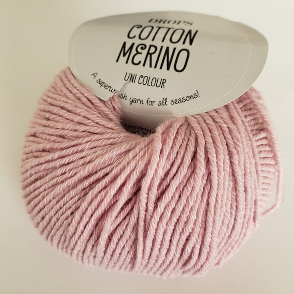 DROPS Cotton Merino Yarn Soft Wool DK Light Worsted Yarn Superwash ...