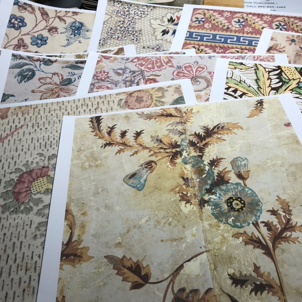 Printable Antique End Pages Kit 2 - Etsy