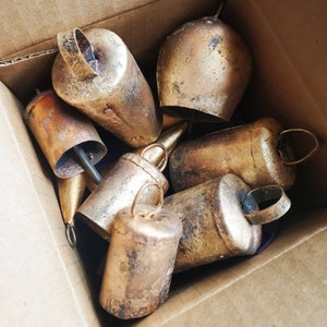 Clever Mix of Beautiful Old World Tin Bells/11 Bells - Etsy