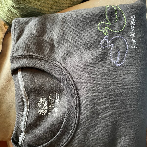 Custom Embroidered Zip up Hoodie | Simple Embroidery Design ...