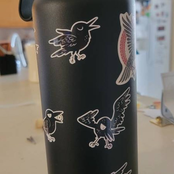 Sassy Crow Sticker Sheet Etsy