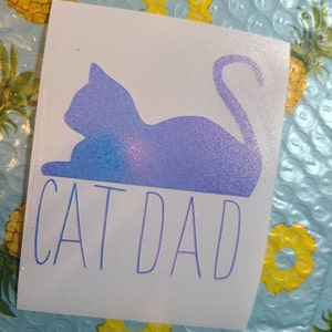 Cat Mom/cat Dad Vinyl Decal/sticker for Car/laptop | Etsy