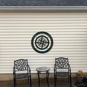 Personalized Compass Metal Sign Custom Coordinates Sign - Etsy