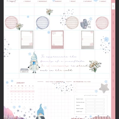 Pink Magic Digital Journal Sticker Set Goodnotes Stickers - Etsy