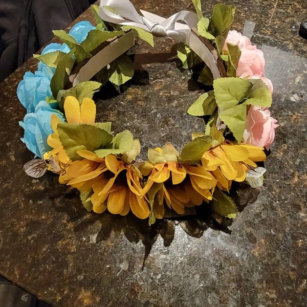 Leaf Crown, Leaf Flower Crown, Hair Wreath, Hawaiian Crown, Laurel ...