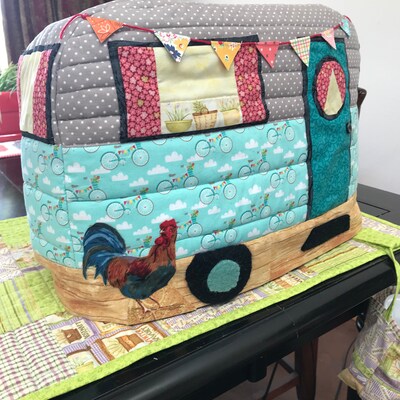 Vintage Caravan Sewing Machine Cover Pattern - Etsy