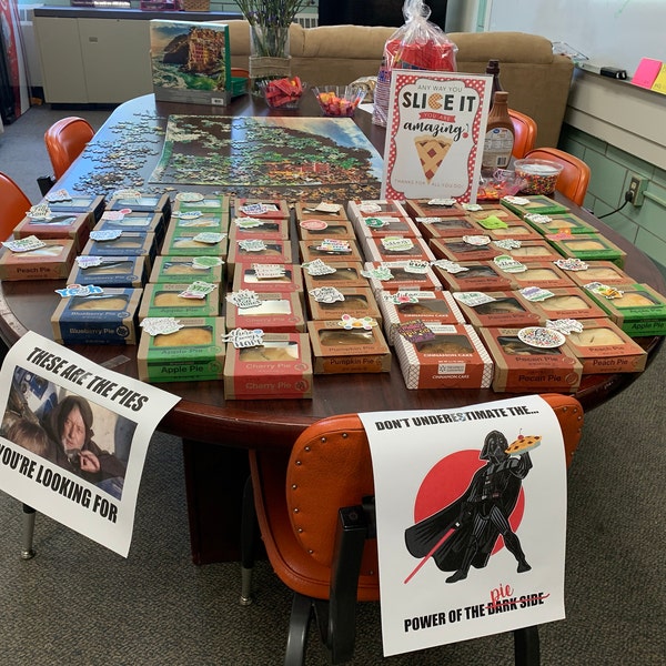 PRINTABLE Teacher Cherry Pie Gift Card Holder - Teacher Thank You Card ...