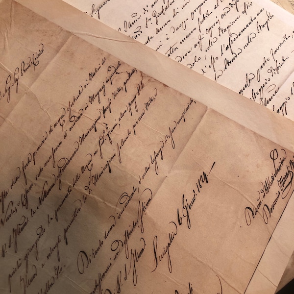 Printable Antique Letters Kit 1 - Etsy