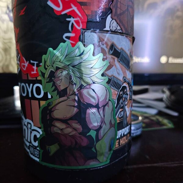 DBZ Legendary SSJ Broly Vinyl Sticker Metallic Decal Goku Vintage 90's ...