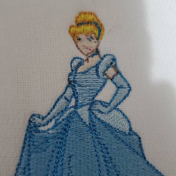 Aladdin Princess Jasmine Embroidery Design, 4x4 and 5x7 Hoop, Princess ...