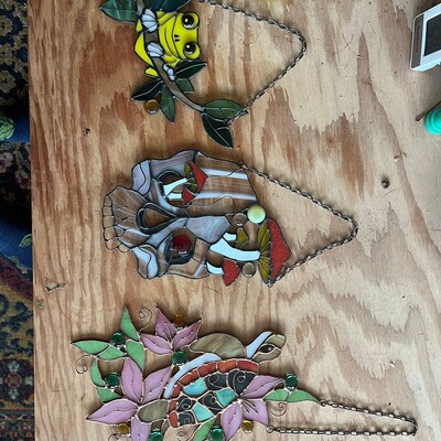 Stained Glass Art Suncatcher Viper. Animal Snake Serpent Home - Etsy