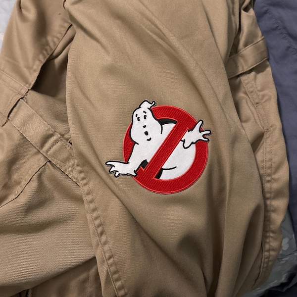 Ghostbusters No Ghosts Logo GB Halloween Costume - Uniform Embroidered Iron on Patch - Etsy