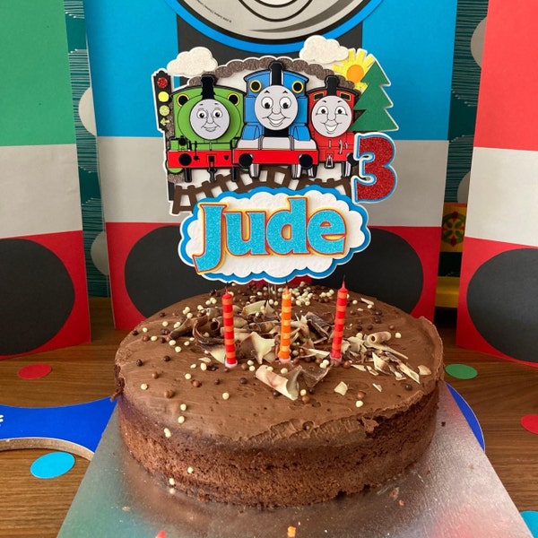 Thomas Tank Engine and Friends Inspired Cake Topper | Thomas Cake ...