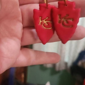 Kansas City Chiefs Travis Kelce 87 Jersey Earrings KC Earrings Chiefs ...