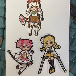 Madoka Magica & Magia Record Vinyl Stickers for Laptop Skateboard ...