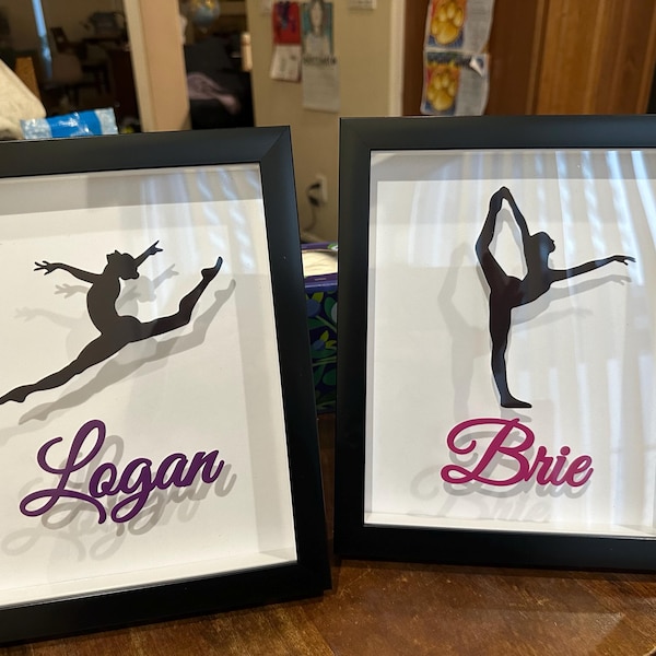 Dance Pin Display Box With Custom Name + Dance Pose, Personalized Dance ...