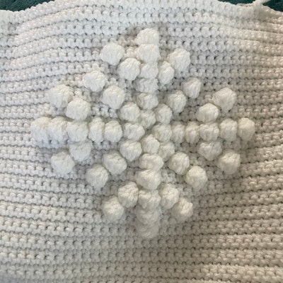 Christmas Crochet Blanket Pattern Snowflake Let It Snow Winter Crochet ...