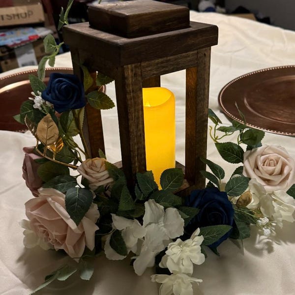 12 Bulk Wooden Lanterns Wedding, Centerpiece, 8 - 13 Inch Tall, Barn ...