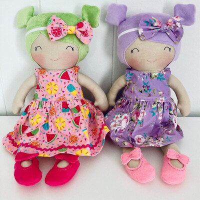 Handmade Rag Doll Clothing Dress Dress up Doll Clothes - Etsy