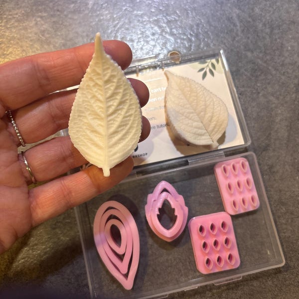 Keoker Leaf Clay Cutters, 7 Shapes Polymer Clay Leaf Cutters With ...