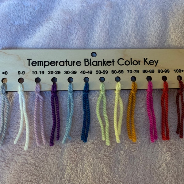 Temperature Blanket Color Key, Crochet Blanket Color Chart, Crochet ...
