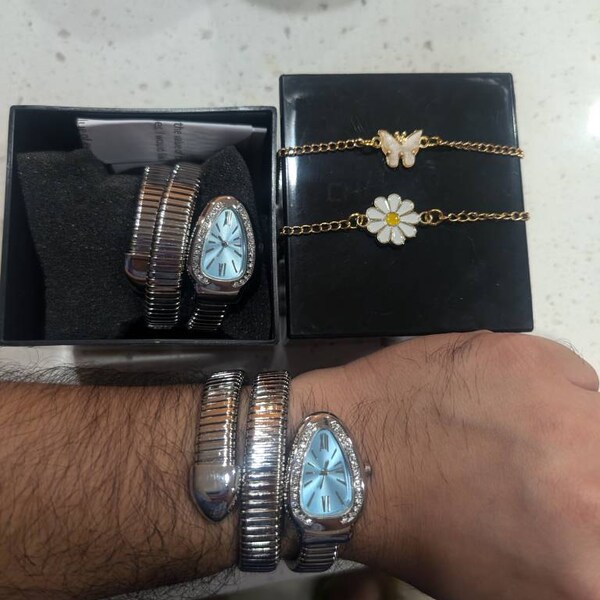 Gold & Silver Watch for Women, Gold Womens Wrist Watch, Two Tone Womens ...