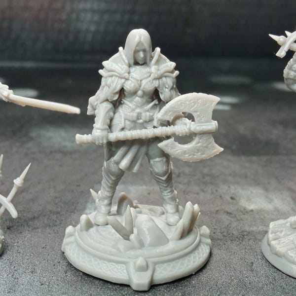 Dark Elf Warrior Miniatur | Fighter Varik Dun Ate | Tabletop Spiele ...