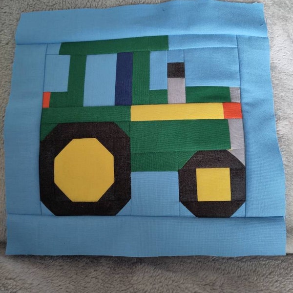 PDF Quilt Block Pattern – Tractor – Vehicle Quilt Pattern - Etsy