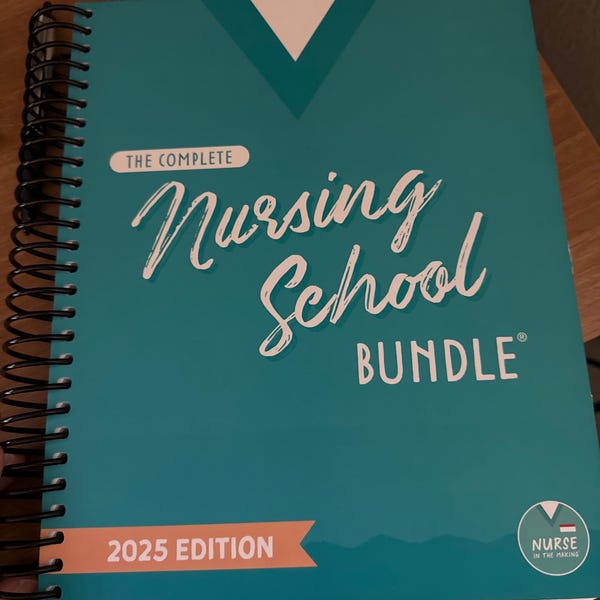 The Complete Nursing School Bundle® | 2025 Edition | Spiral Bound - Etsy