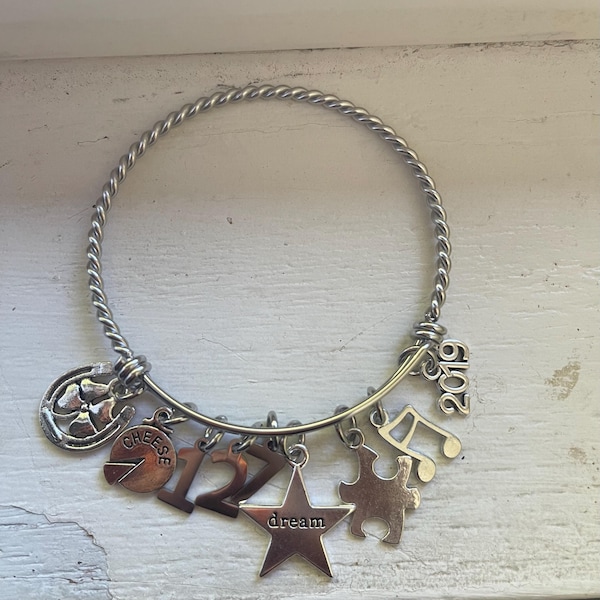 CUSTOM CHARM BRACELET, Design Your Own, Choose Your Charms, Birthday ...